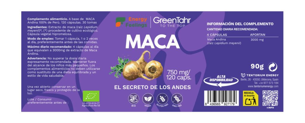 MACA MIX ECO CÁPSULAS: EL SECRETO DE LOS ANDES | Energy Feelings